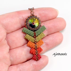 Beading Tutorial - Arrow - Pendant + Earrings - Etsy