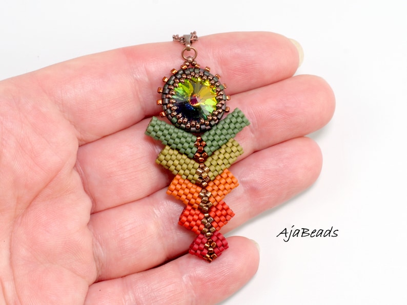Beading Tutorial Arrow Pendant Earrings - Etsy