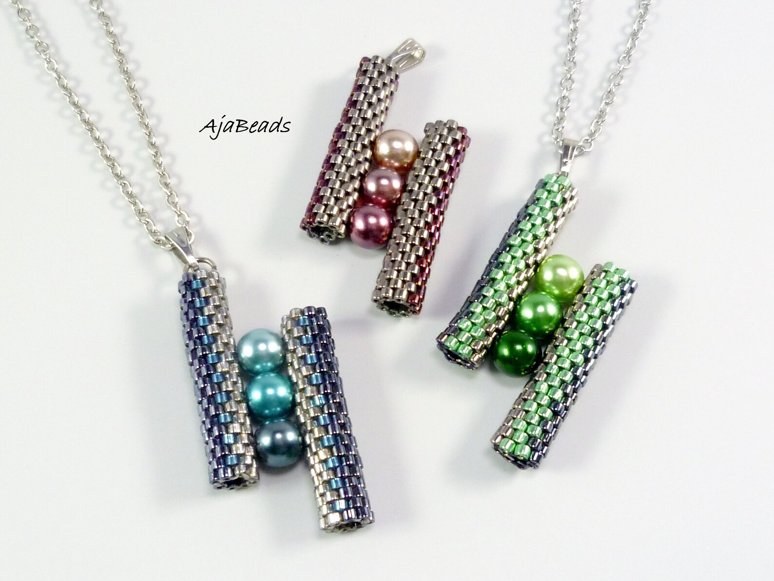 Beading Tutorial - Ladder - Beaded Pendant + Earrings - Etsy
