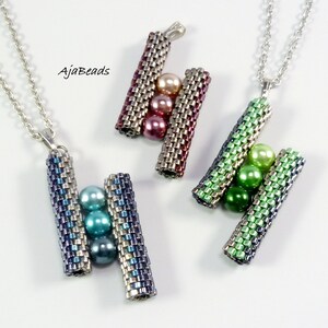 Beading Tutorial - Ladder - Beaded Pendant + Earrings - Etsy