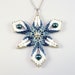 Talitha Pendant White-blue-silver - Etsy
