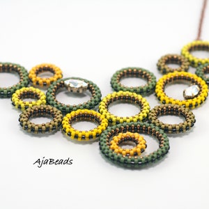 Beading Tutorial Bubbles Beaded Necklace With Navettes - Etsy