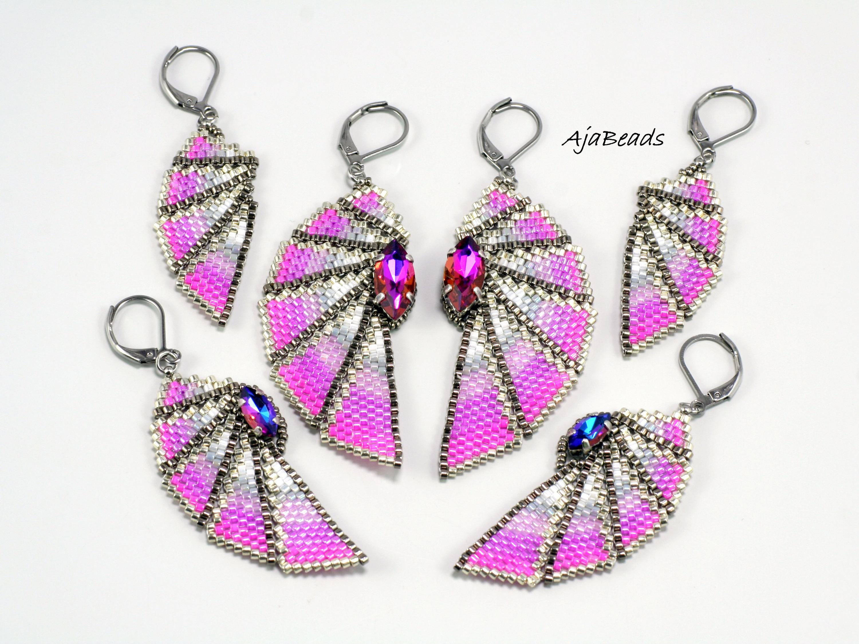 Beading Tutorial - Wings - Pendants and Earrings - Etsy
