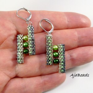 Beading Tutorial - Ladder - Beaded Pendant + Earrings - Etsy