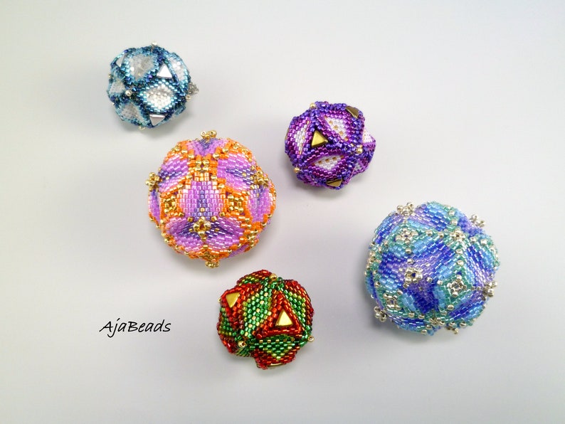 Beaded Ball 4cm With 3D Surface - Tutorial - Etsy