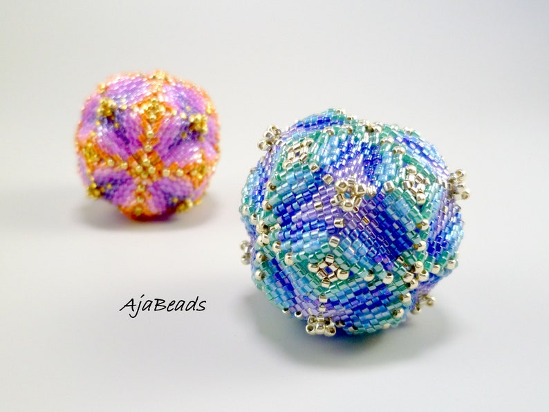 Beaded Ball 4cm With 3D Surface - Tutorial - Etsy