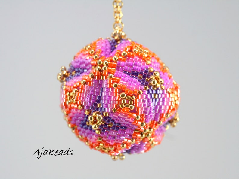 Beaded Ball 4cm With 3D Surface - Tutorial - Etsy