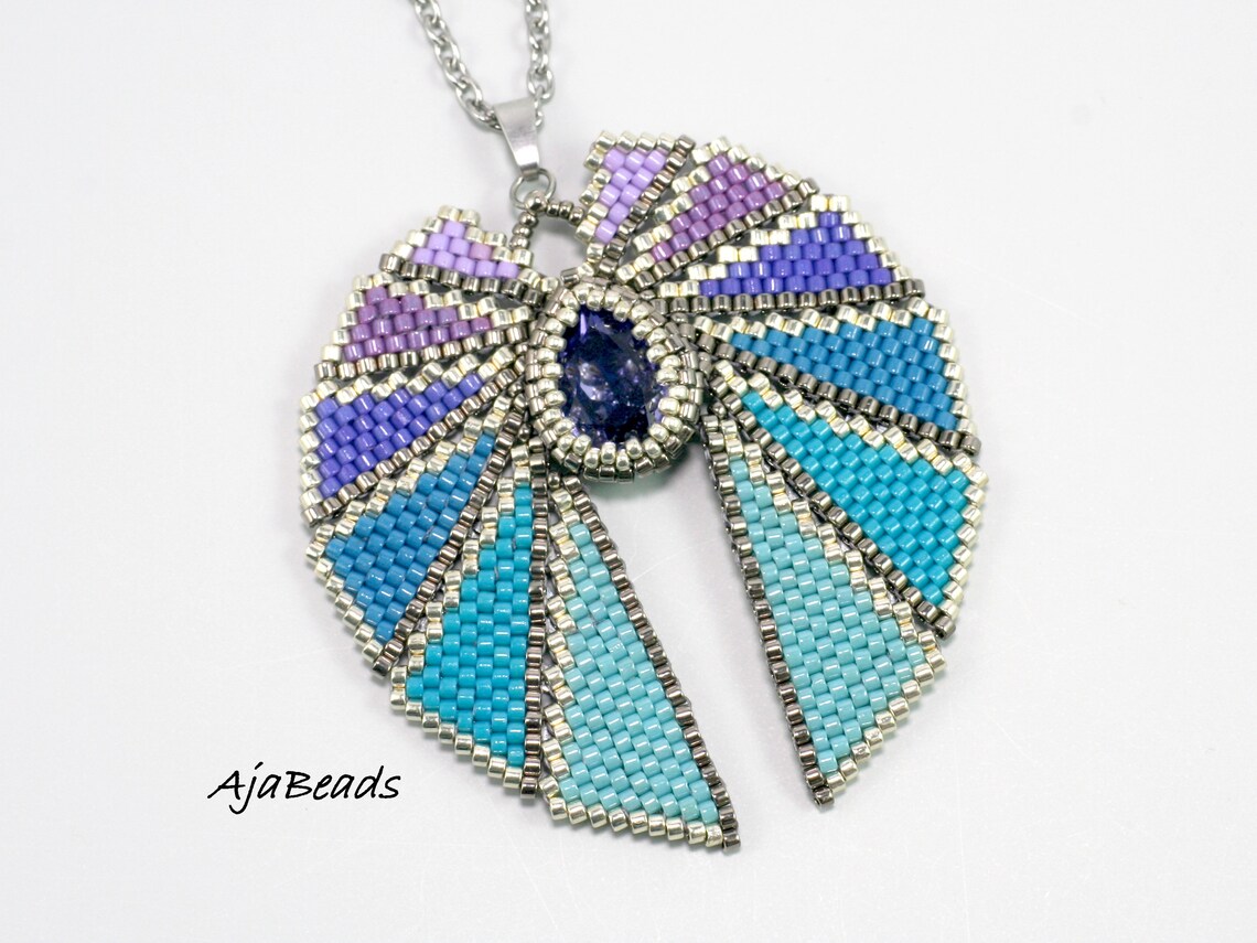 Beading Tutorial - Wings - Pendants and Earrings - Etsy