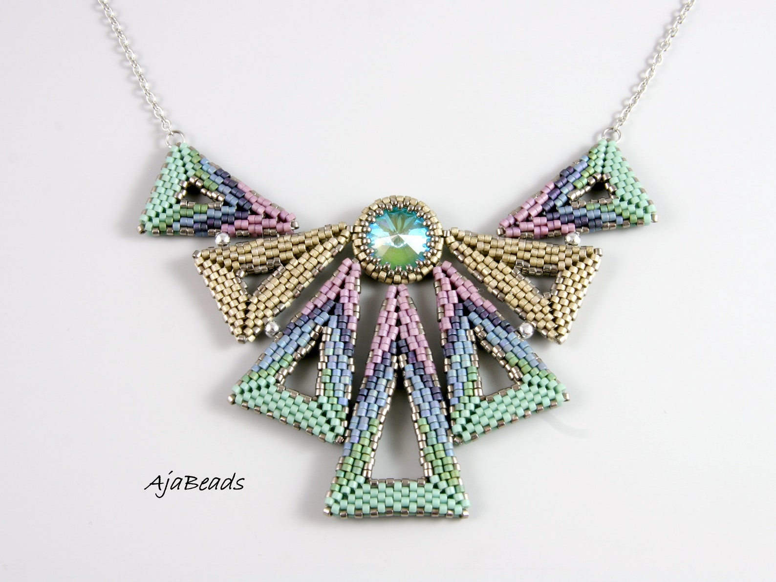 Beading Tutorial bird Beaded Necklace With a - Etsy