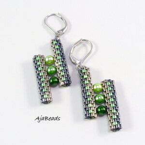 Beading Tutorial - Ladder - Beaded Pendant + Earrings - Etsy