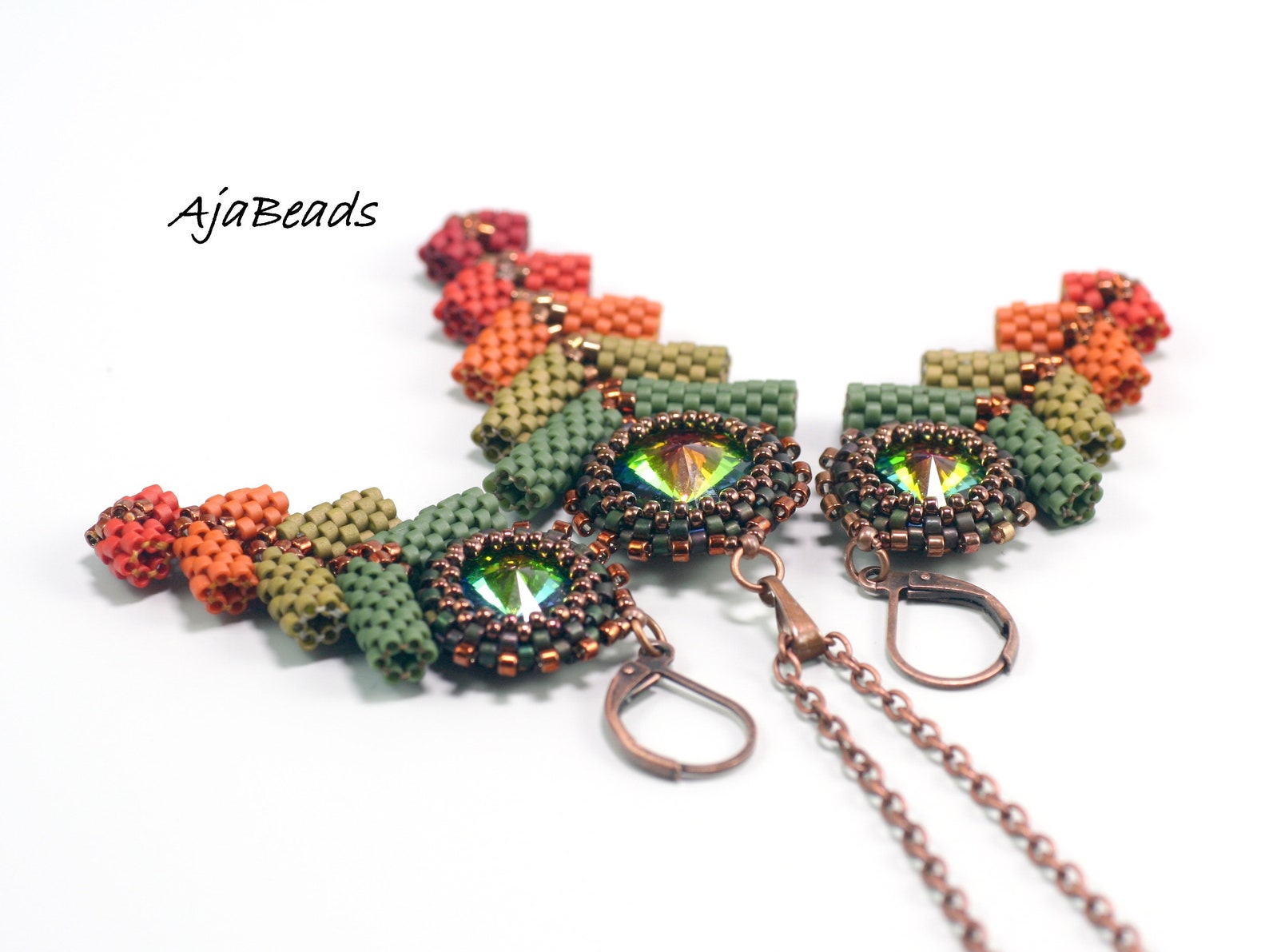 Beading Tutorial - Arrow - Pendant + Earrings - Etsy