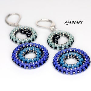 Beading Tutorial - Nested Circles - Pendant + Earrings - Etsy