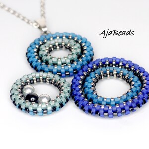 Beading Tutorial - Nested Circles - Pendant + Earrings - Etsy