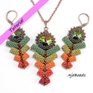 Beading Tutorial - Arrow - Pendant + Earrings - Etsy