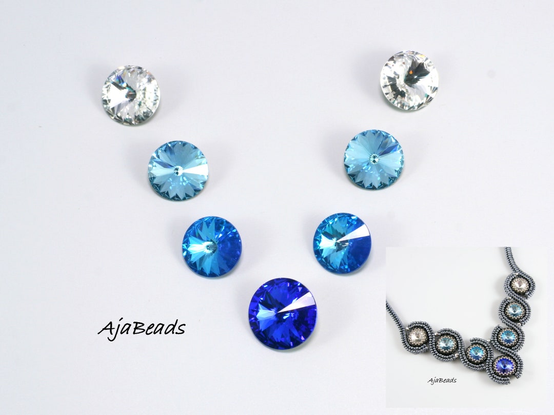 Rivolis for Trickles of Water - Blue-hematite - Etsy