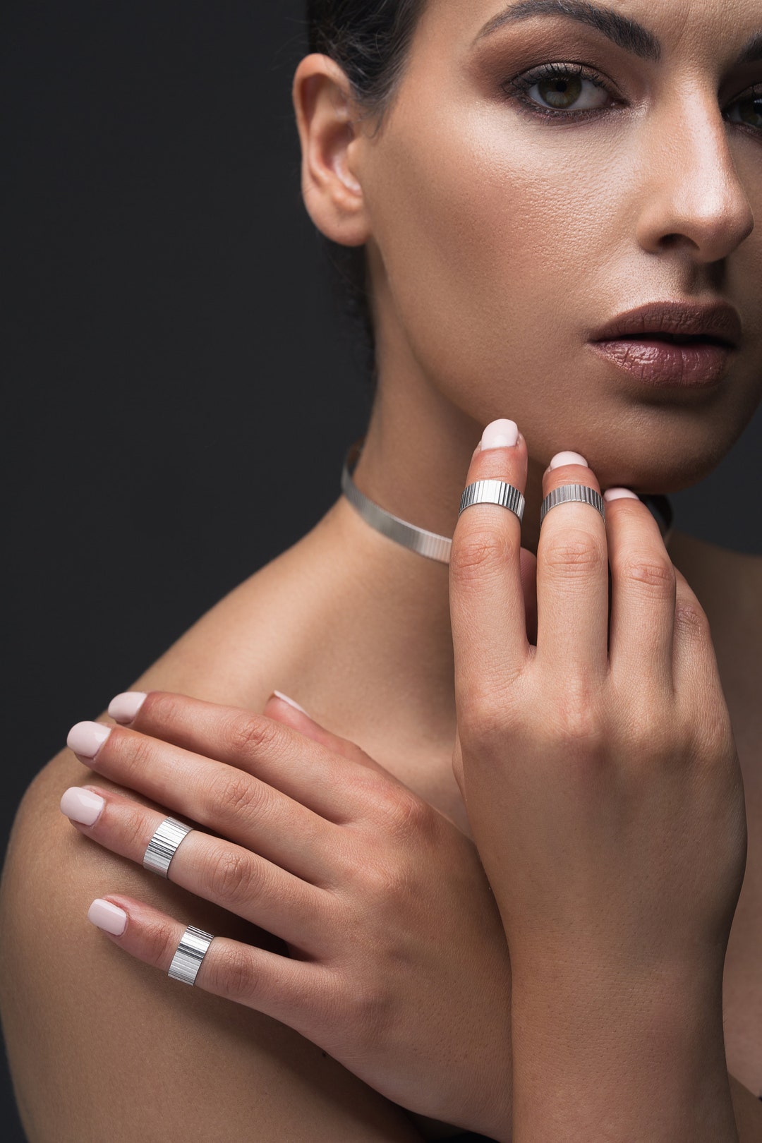 Sterling Silver Knuckle Rings Set: Adjustable Midi Rings - Etsy