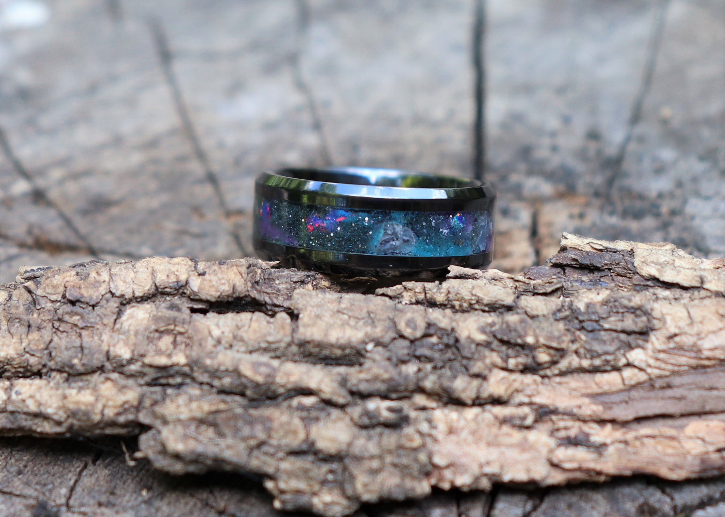 GALAXY Blue Deep Space Opal Meteorite Iodite Sapphire | Etsy