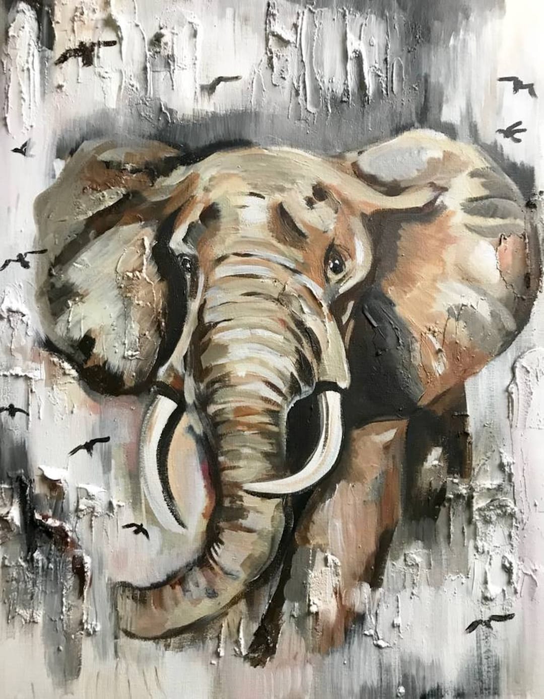 Elephant Print. - Etsy