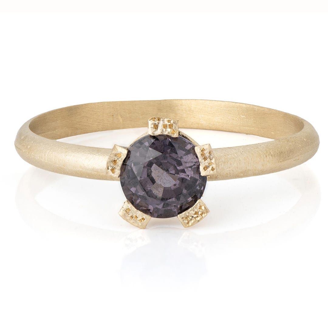 Spinel Solitaire Ring in 14K Gold – Minimalist Fine Jewelry With ...