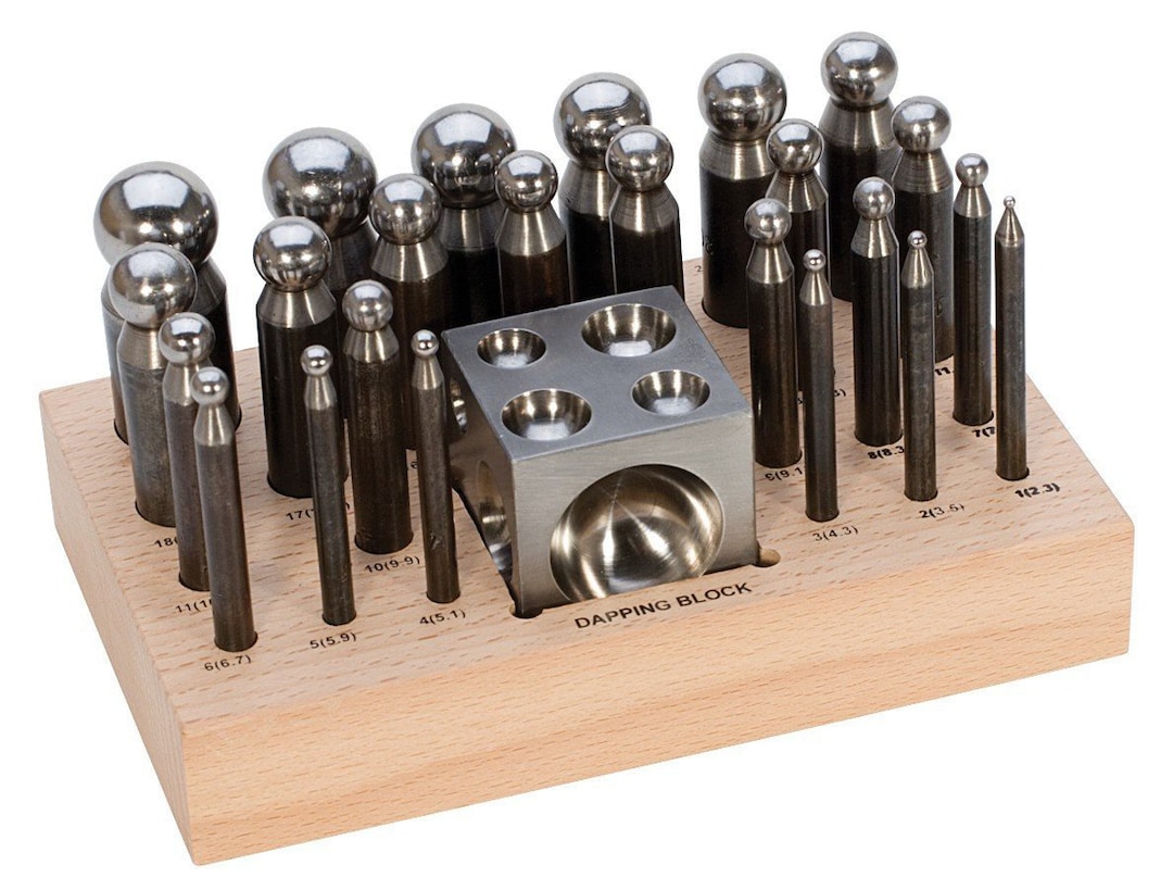 Dapping Punch Set (24 Pieces) Black - Etsy