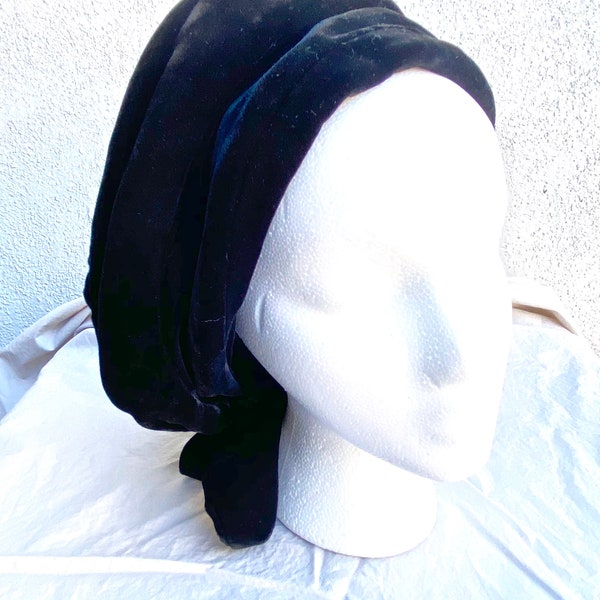Black Velvet Beret - Etsy