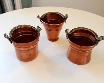 Vintage copper pots | Etsy