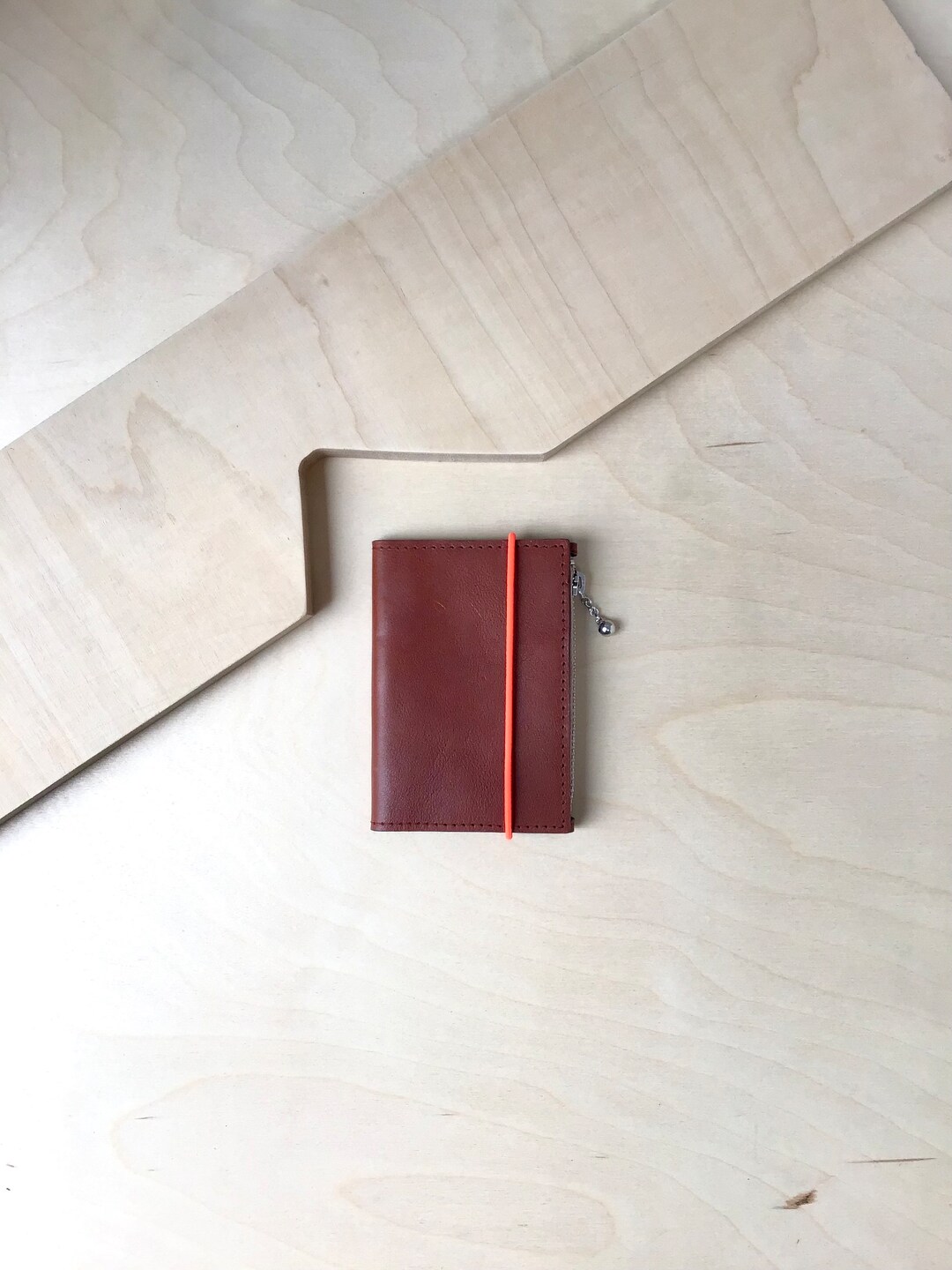 MINI WALLET in Dark Tan Leather / Pocket Sized Wallet / Cards - Etsy