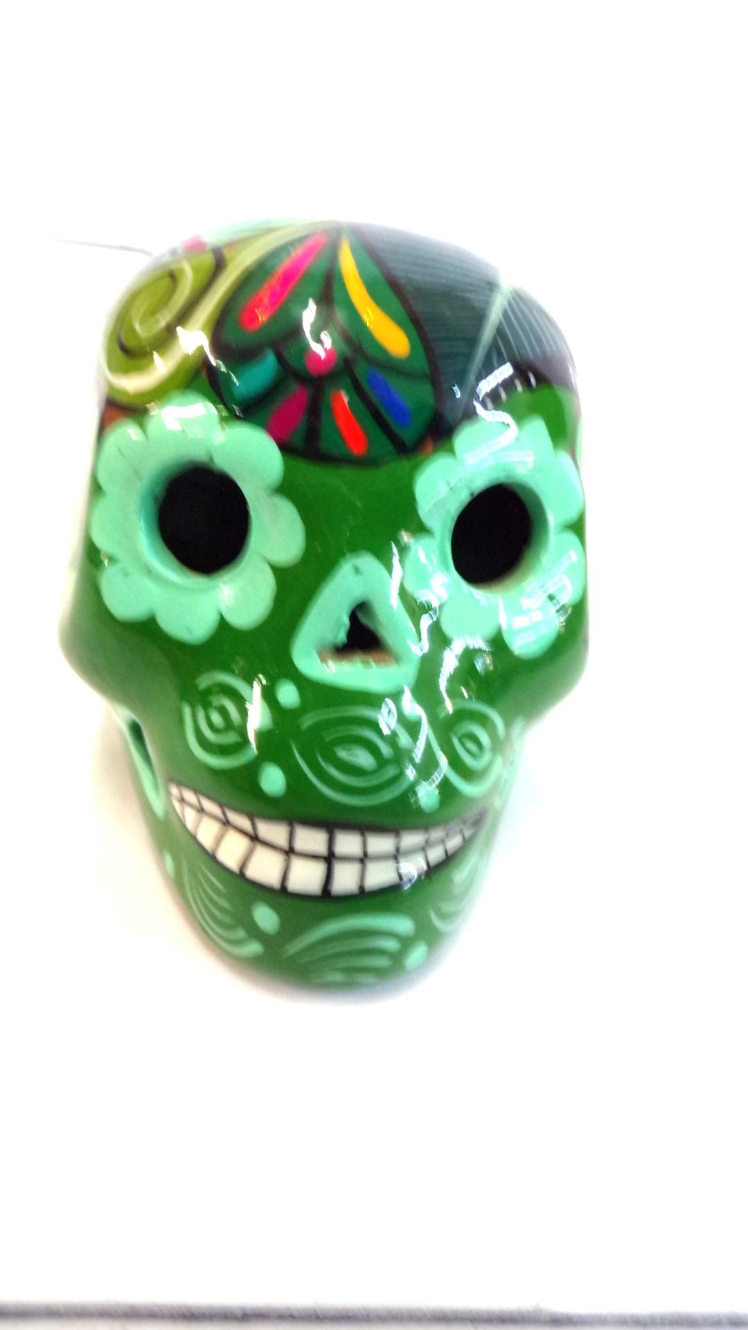 Day of the Dead Sugar Skull – Voodoo Hoodoo Style, 4.75", Made in ...