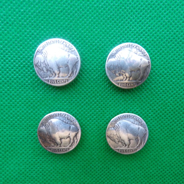 Nickel Conchos - Etsy