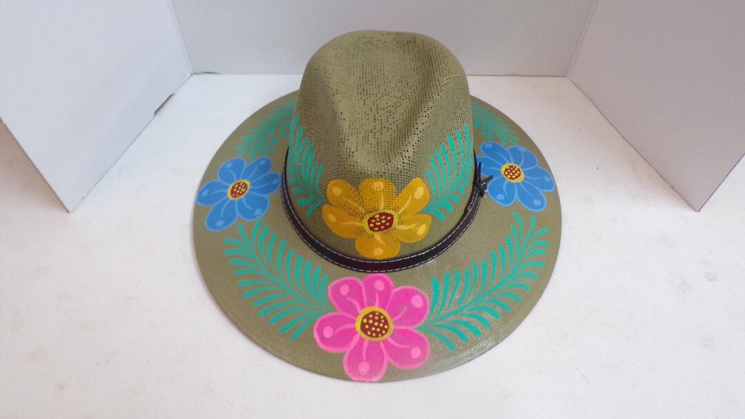 Beautiful Hand Painted Sun, Summer, Sombrero Hat Large Sized, as ...