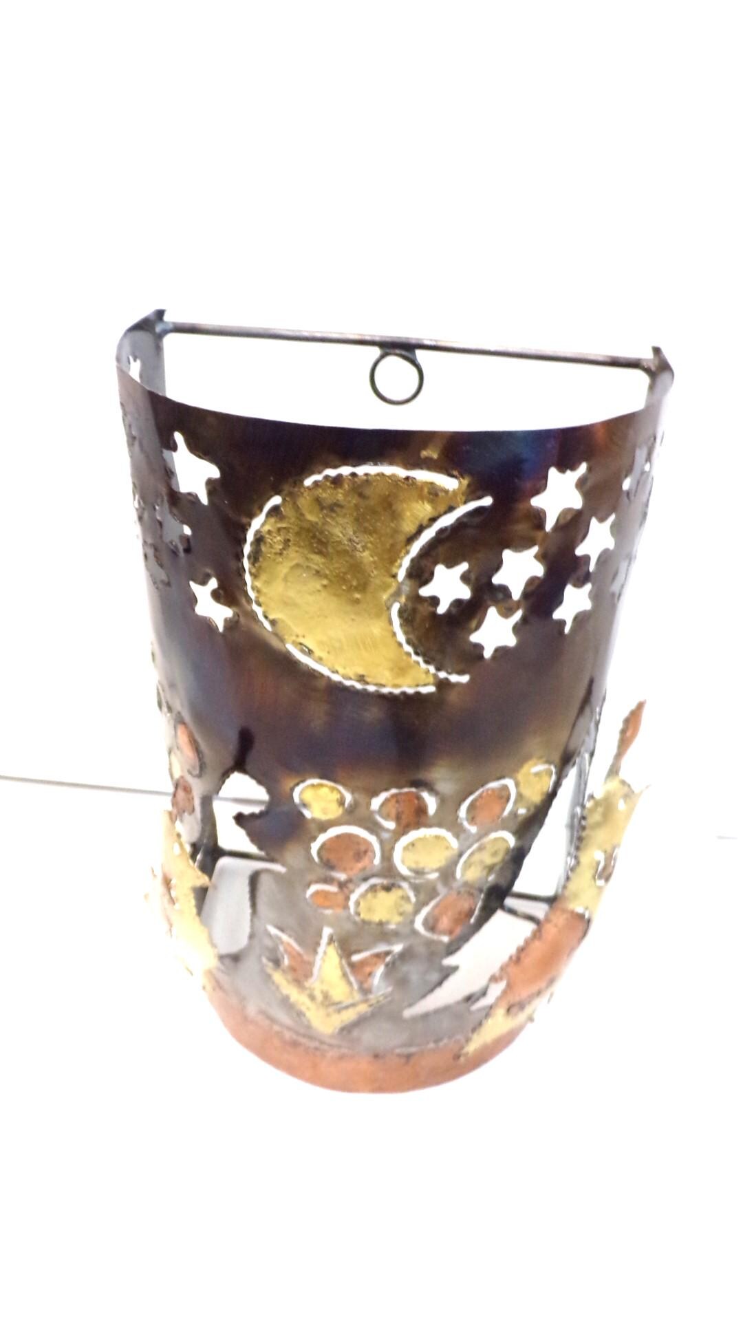 Dove Moon Stars Porch Light Cover – 12" Metal Sconce Lets Light Shine ...