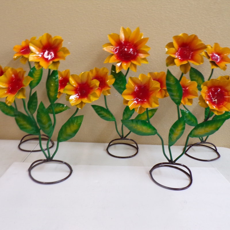 Metal Flowers - Etsy