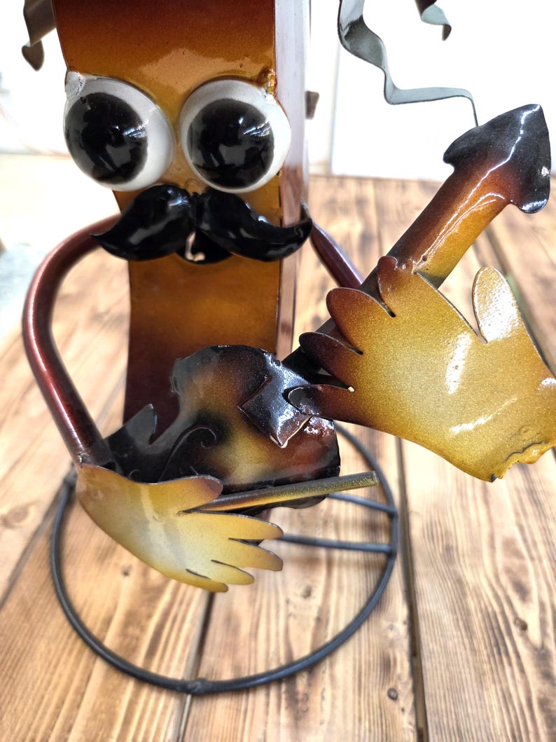 Handmade Southwestern Fiddle‑playing Señor Pepper • 20” Tall Artisan ...