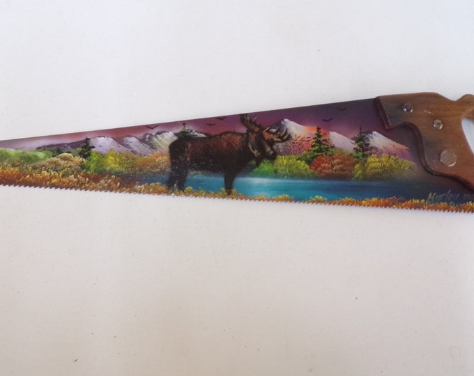 Awesome Hand Painted Carpenters Hand 30 Saw Blade as Pictured With ...