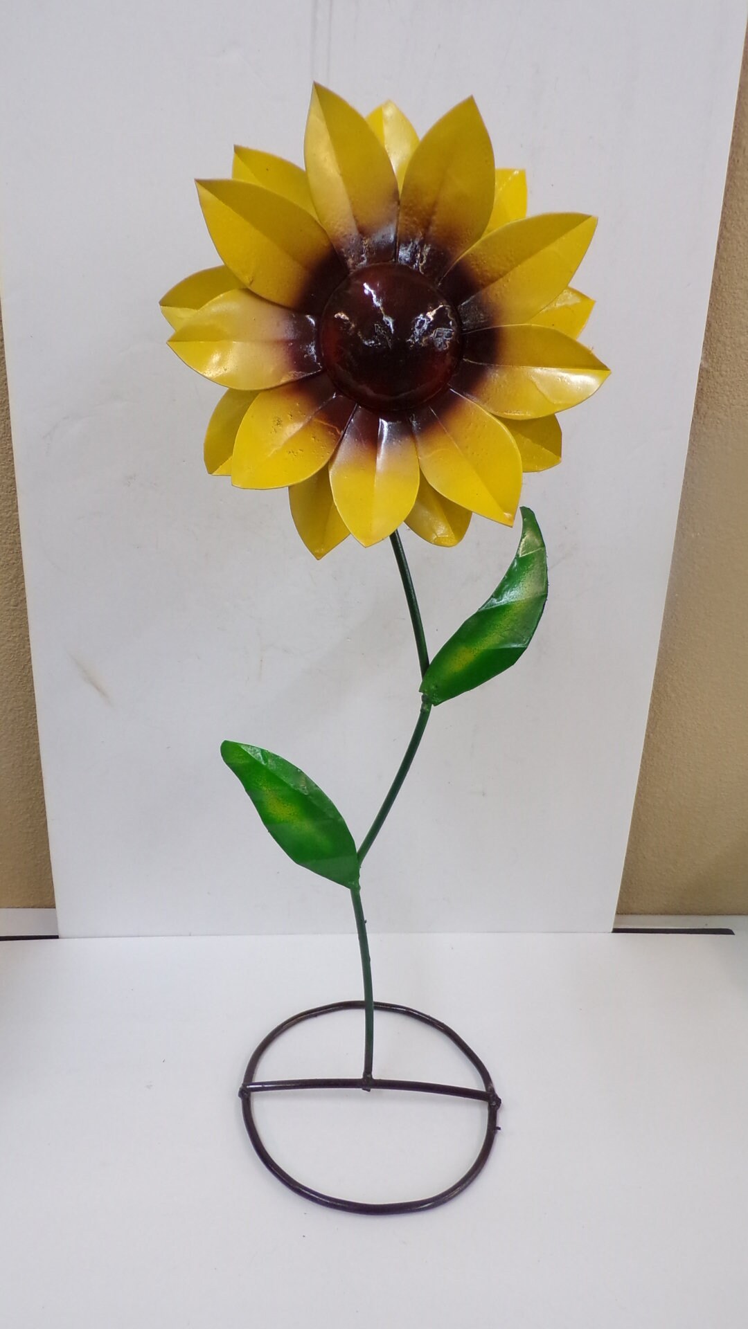 Taller Metal Art Flowers Running 25" to 28" Tall, Hand Made & Hand ...