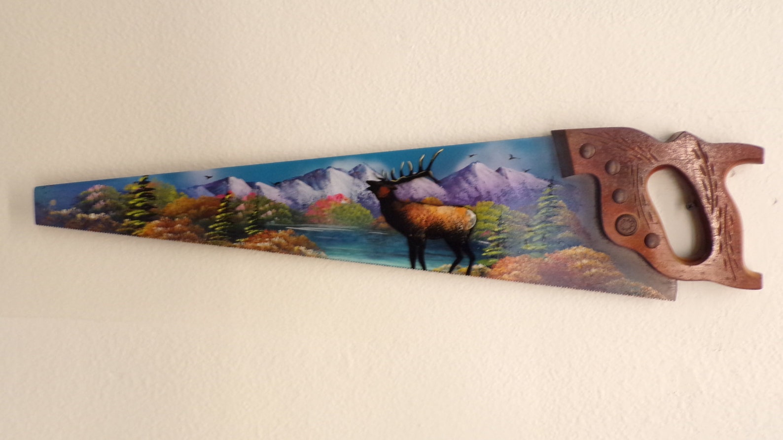 Awesome Hand Painted Carpenters Hand Saw Blade as Pictured - Etsy