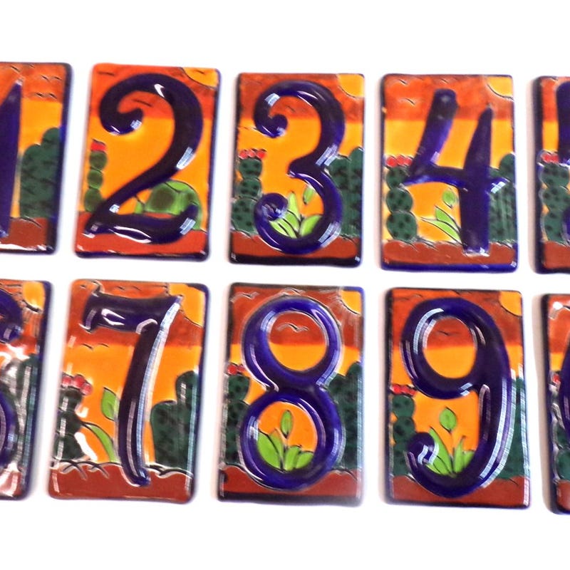 Mexican Tile Numbers - Etsy