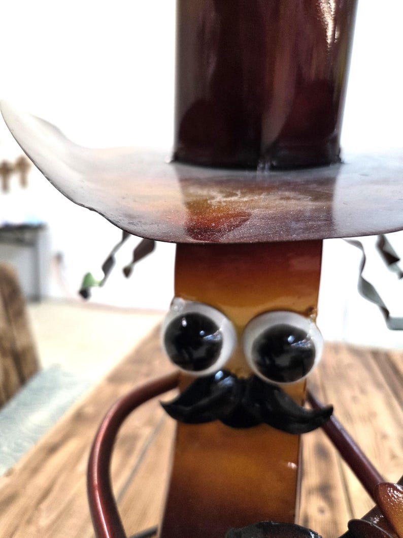 Handmade Southwestern Fiddle‑playing Señor Pepper • 20” Tall Artisan ...