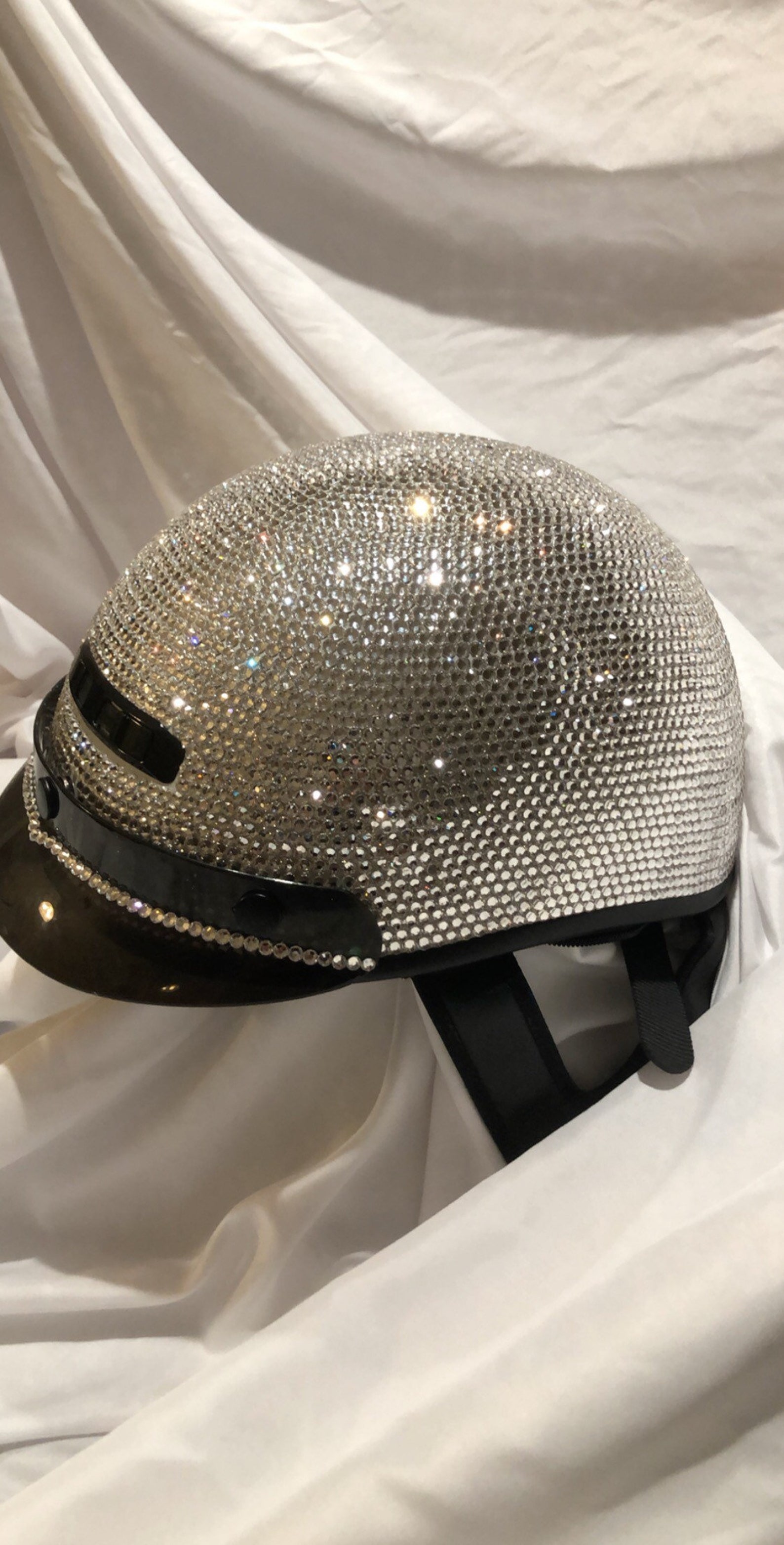 Swarovski Crystal Motorcycle Helmet - Etsy