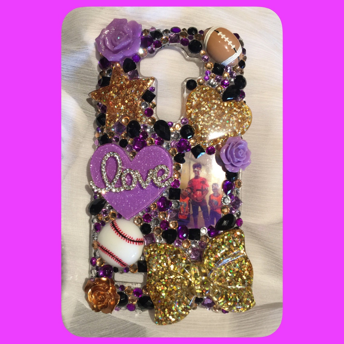 Themed Sparkle Bling Rhinestone Cell Phone Case | Etsy