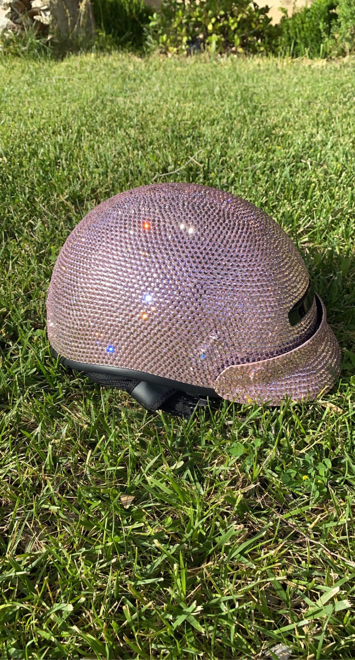 Swarovski Crystal Motorcycle Helmet - Etsy