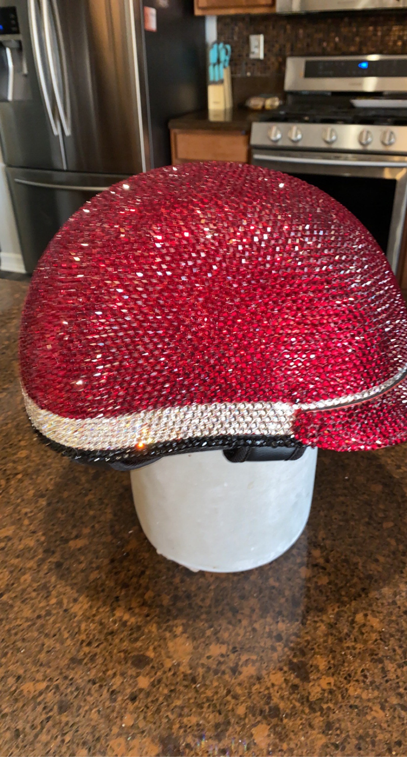 Swarovski Crystal Motorcycle Helmet - Etsy