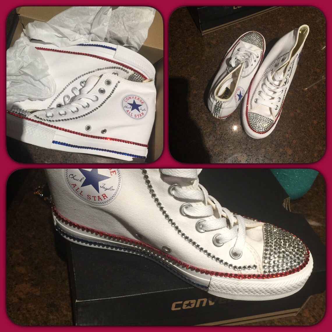 Custom Bling Rhinestone Sneakers | Etsy