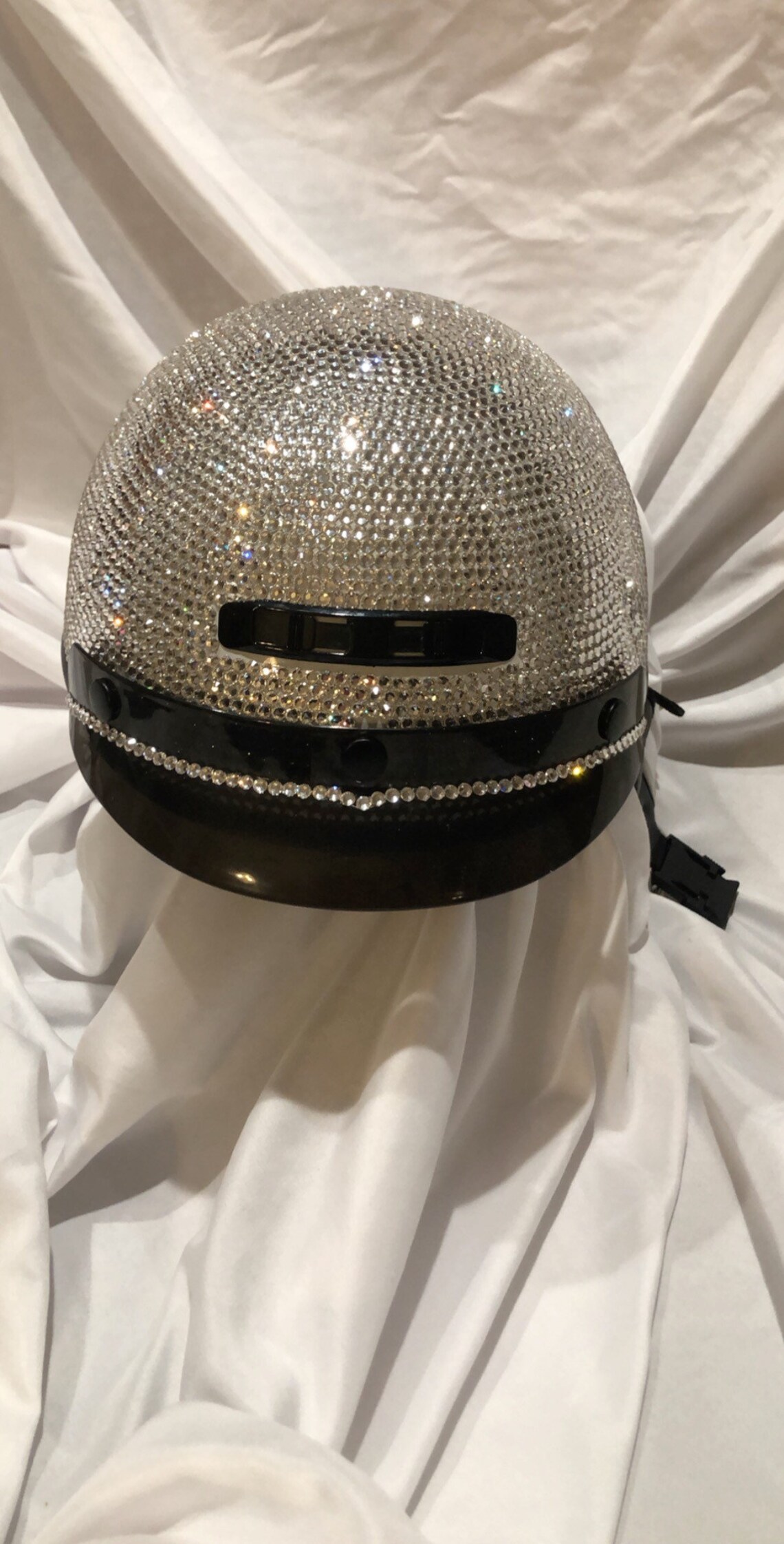 Swarovski Crystal Motorcycle Helmet - Etsy