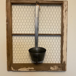 Farmhouse Window Frame W/large Ladle - Etsy