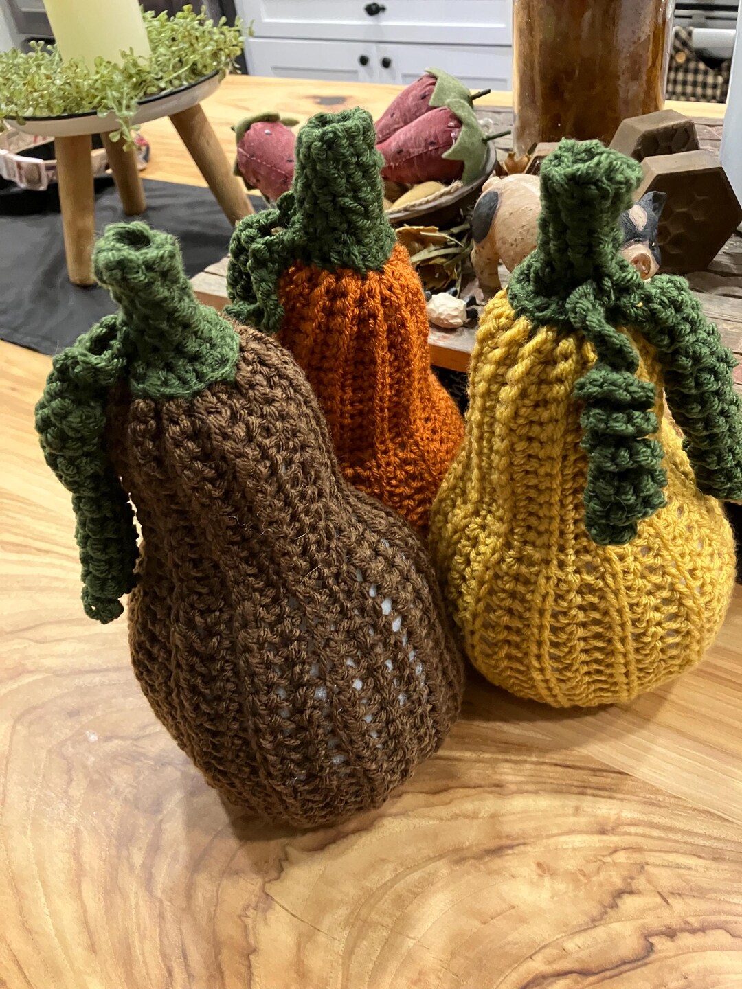 Crochet Squash Set - Etsy