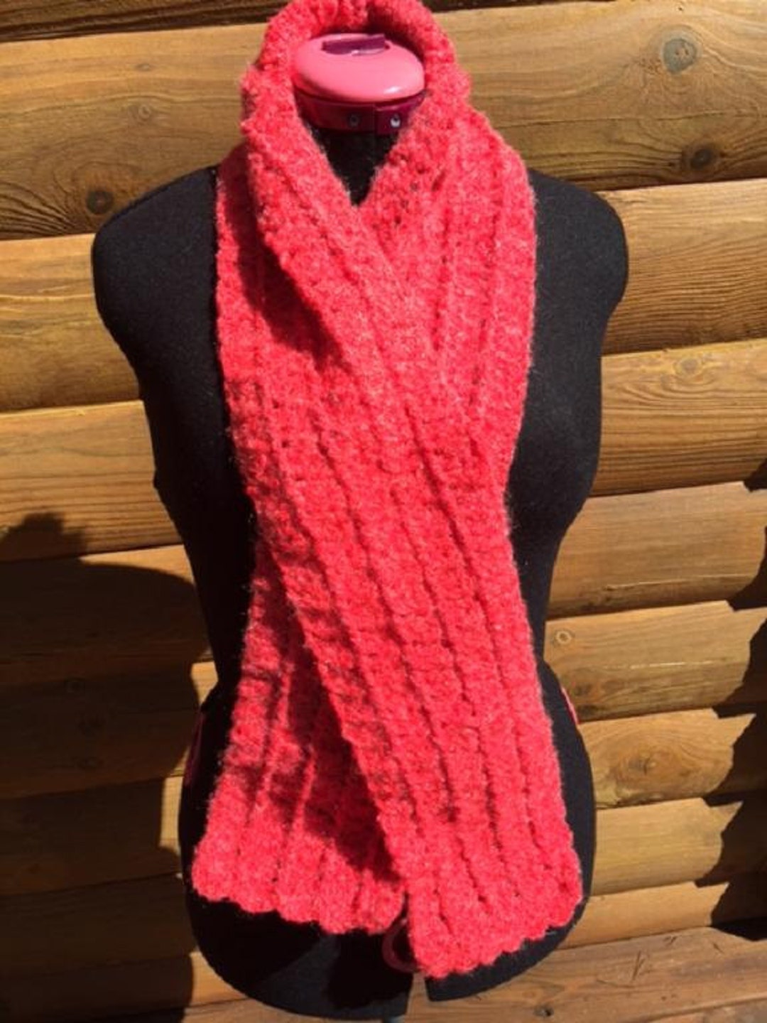 Red Hand Made Dazzleaire Scarf - Etsy