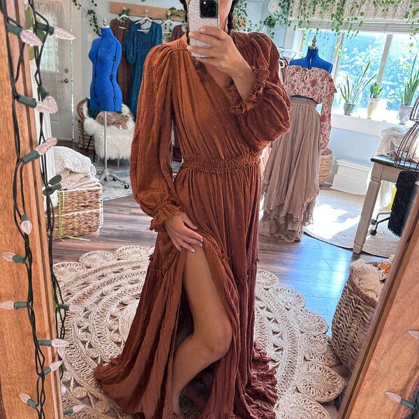 Rust Dress - Etsy