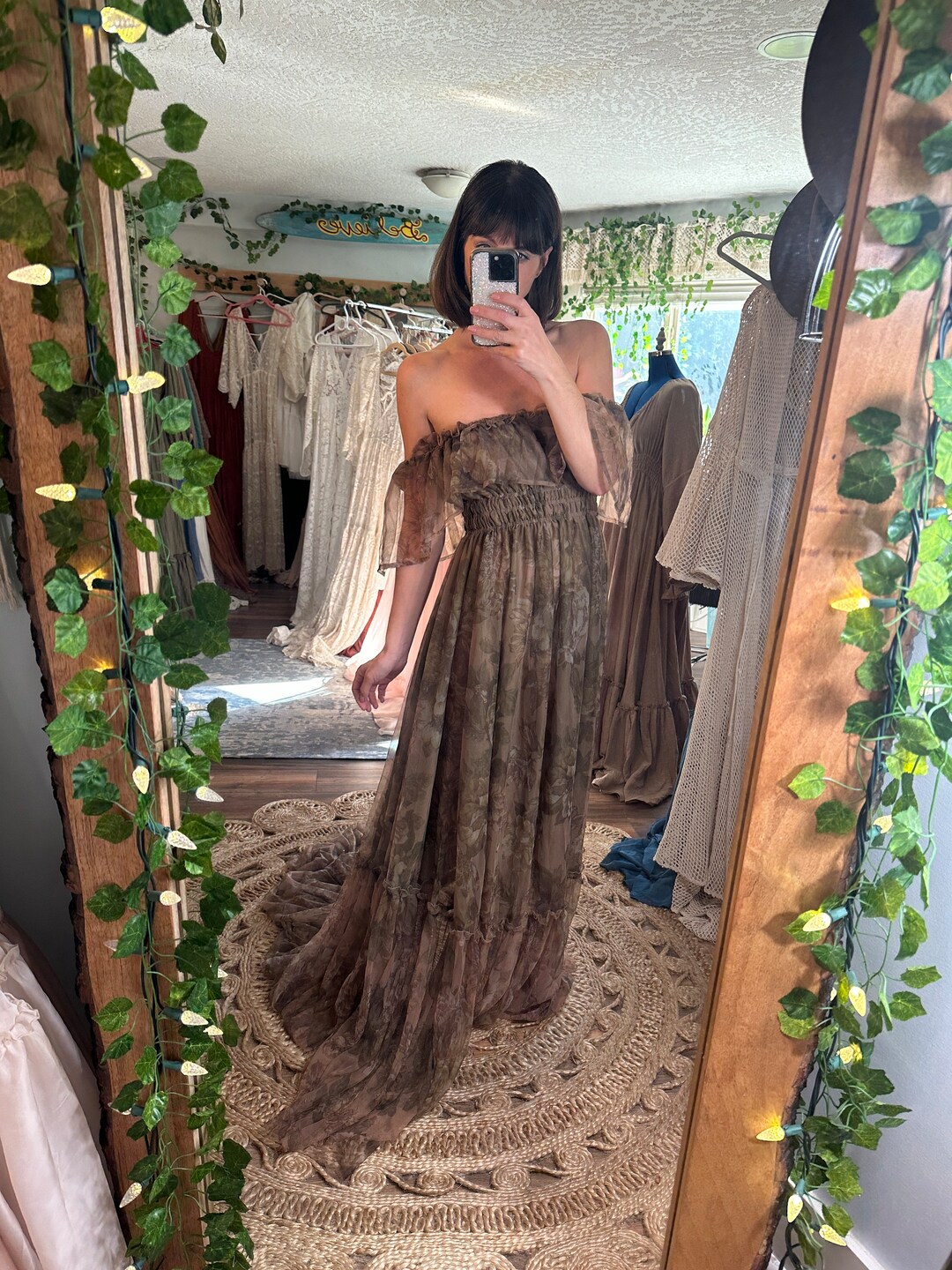 Preorder 6-8 Weeks Peony Print Show off Those Shoulders Sheer - Etsy