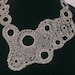 Asymmetrical, Crocheted Silver Wire, Lace Necklace - Etsy